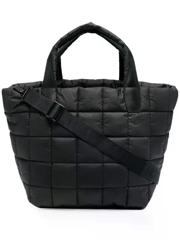 VEECOLLECTIVE Quilted Tote Bag With Removable Pouch