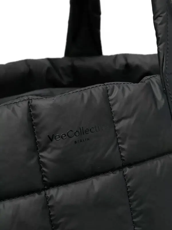 VEECOLLECTIVE Quilted Tote Bag With Removable Pouch