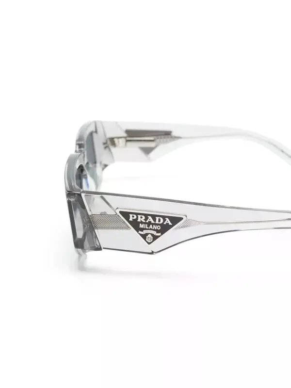 Prada Rectangle-frame Sunglasses - Grey