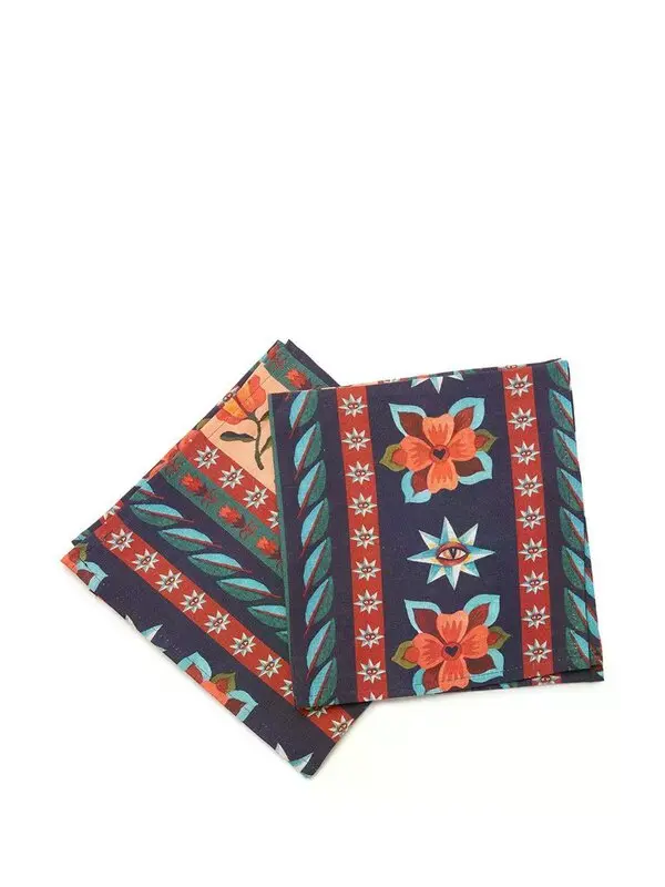 La DoubleJ Strisce Set Of Two Large Napkins