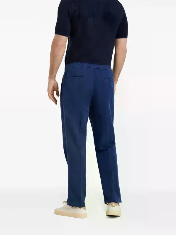 Brunello Cucinelli Pleated Linen-cotton Trousers