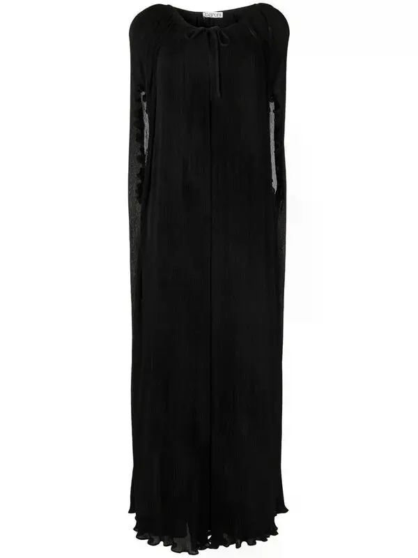 BARUNI Sleeveless Dress-cape Set - Black