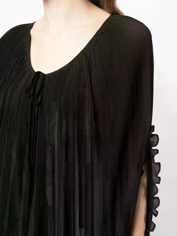 BARUNI Sleeveless Dress-cape Set