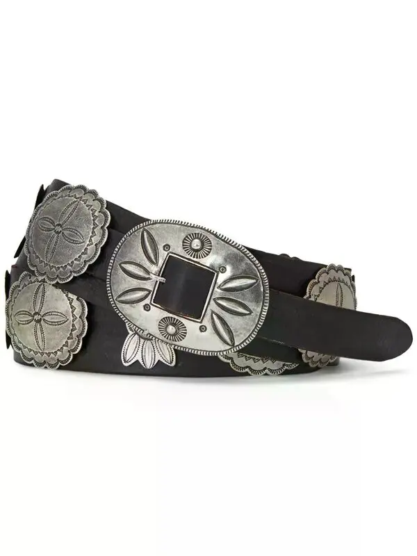 Ralph Lauren Purple Label Concho Belt - Black