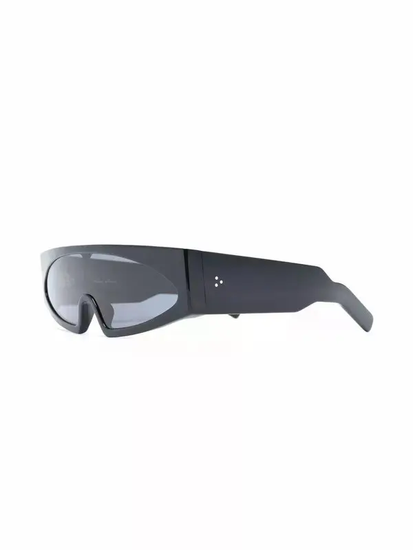 Rick Owens Gene Rectangle-frame Sunglasses - Black