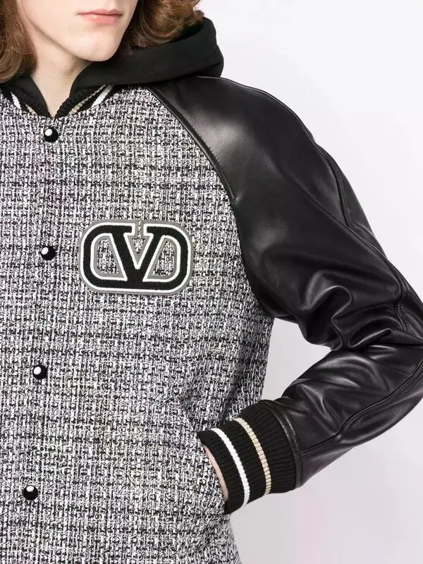 Valentino Garavani Logo-patch Hooded Bomber Jacket