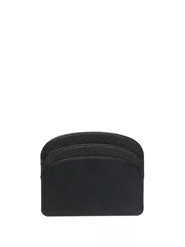 A.p.c. Demi-lune Leather Cardholder - Black