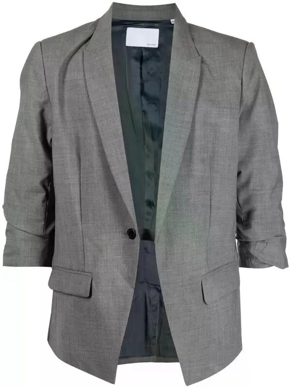 PRIVATE STOCK LABS The Darius Roll-sleeve Blazer - Grey