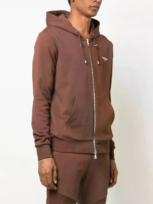 Balmain Logo-print Drawstring Hoodie