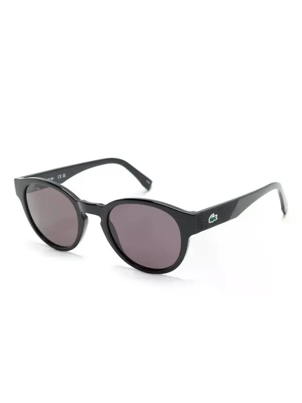 Lacoste Logo-engraved Round-frame Sunglasses