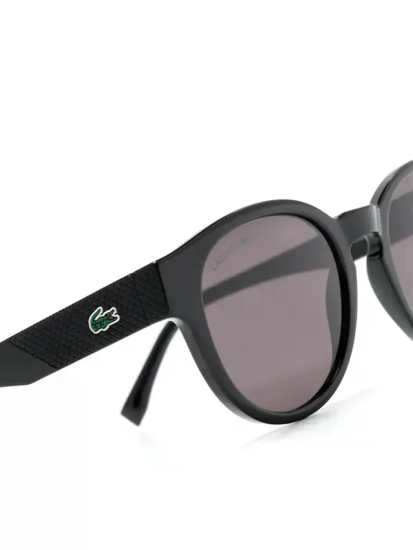 Lacoste Logo-engraved Round-frame Sunglasses