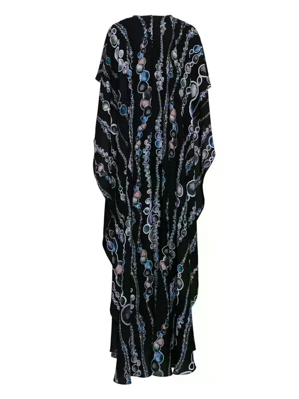 SAIID KOBEISY Abstract-print Cape-back Jumpsuit