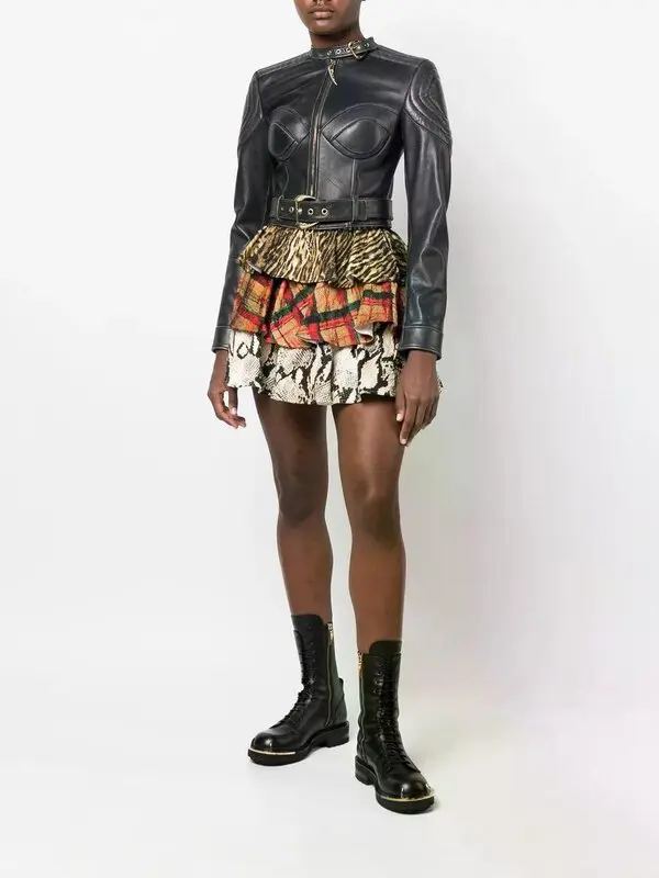 Roberto Cavalli Layered Short Skirt
