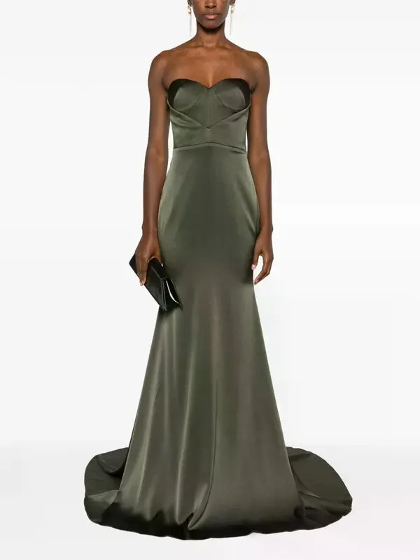 Alex Perry Strapless Floor-length Gown