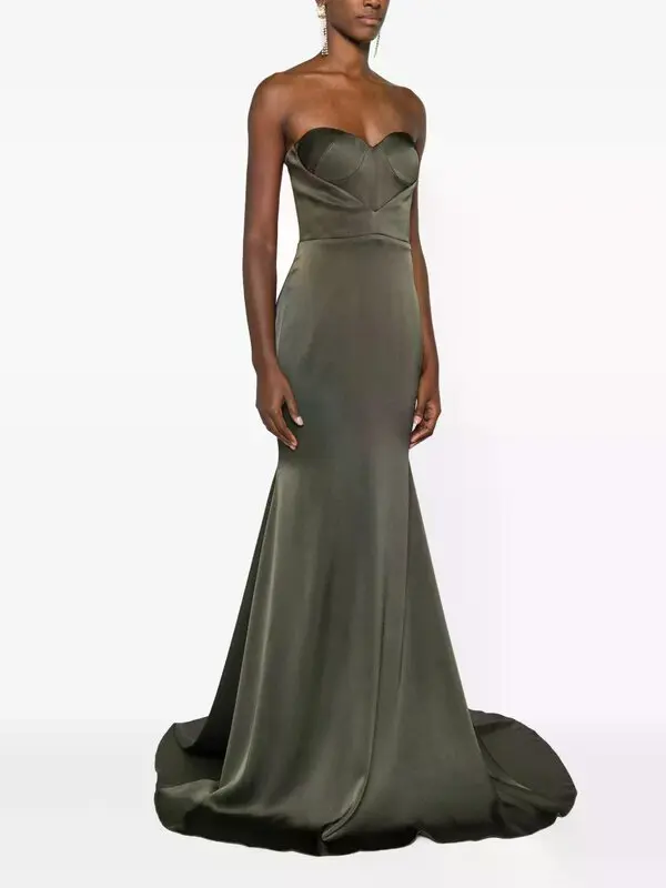 Alex Perry Strapless Floor-length Gown