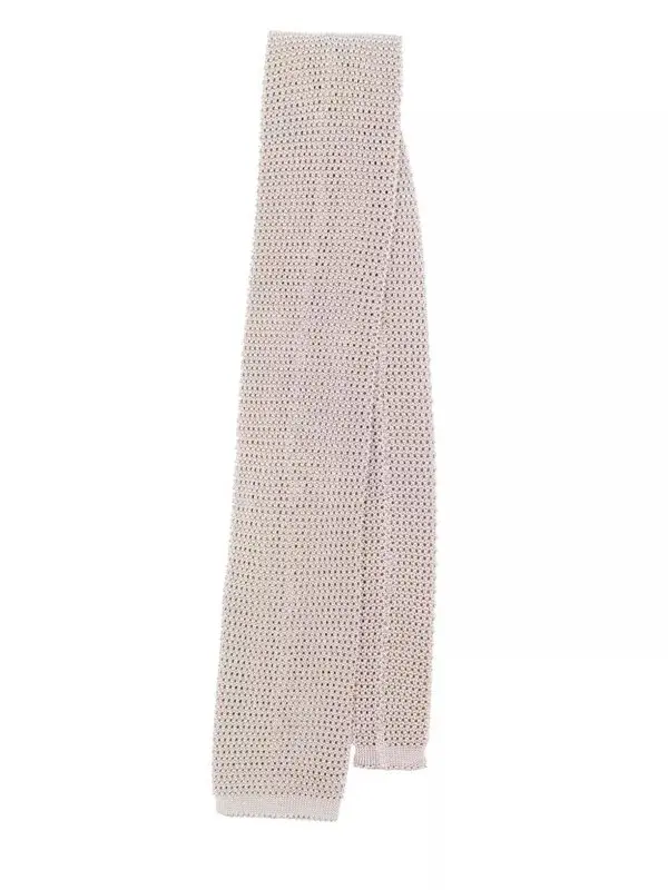 FURSAC Knitted Silk Tie - Neutrals