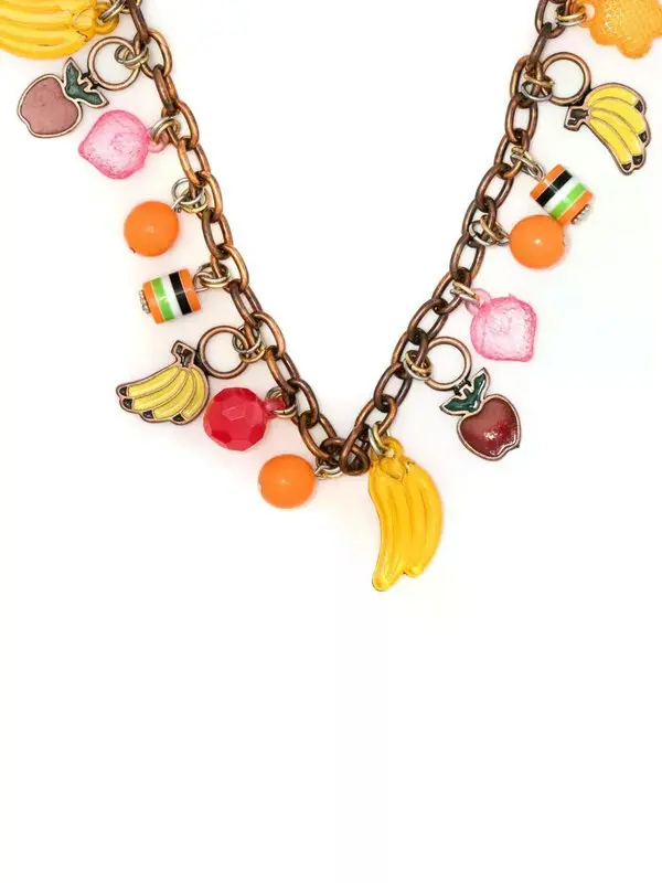 AMIR SLAMA Fruit-charm Chain Necklace - Multicolour