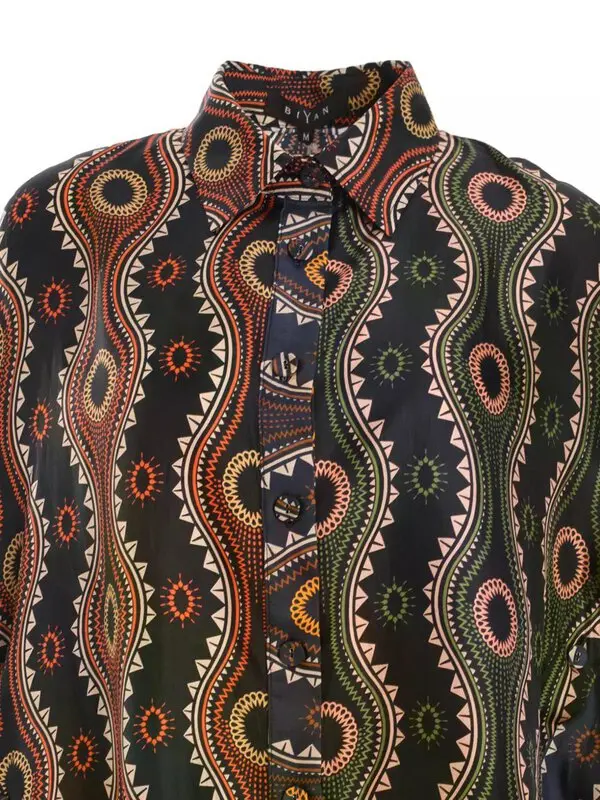 Biyan Printed Silk Shirt