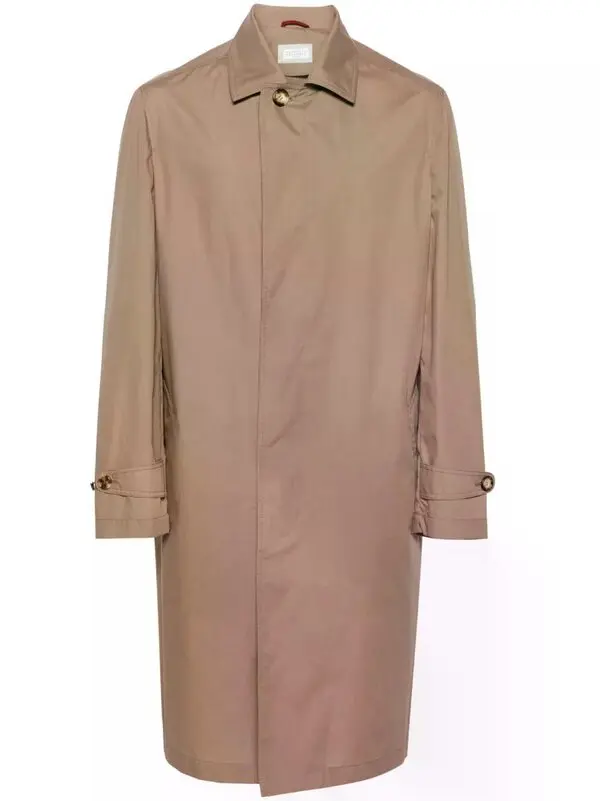 Brunello Cucinelli Single-breasted Lightweight Maxi Coat