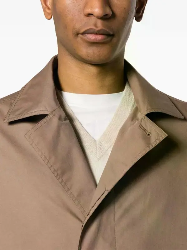Brunello Cucinelli Single-breasted Lightweight Maxi Coat