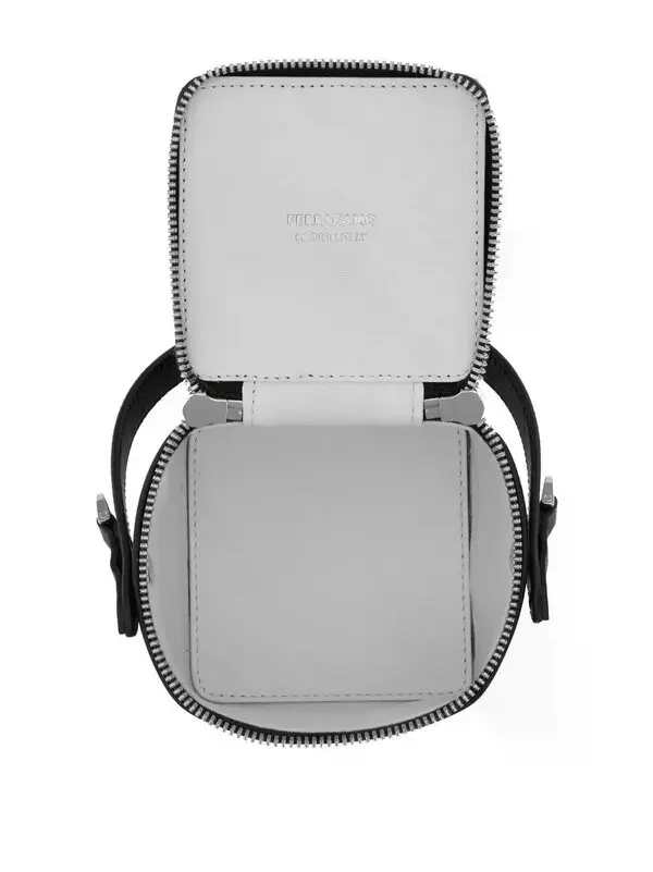 FERRAGAMO Micro Leather Mini Bag - Black