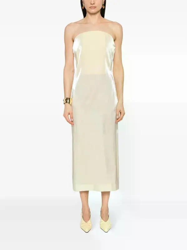Jacquemus La Robe Carino Midi Dress - Yellow