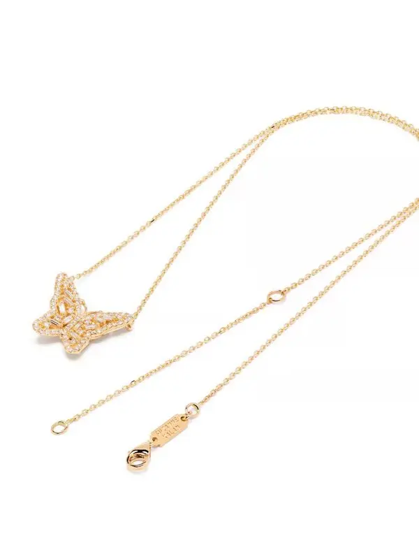 SUZANNE KALAN 18kt Yellow Butterfly Diamond Necklace