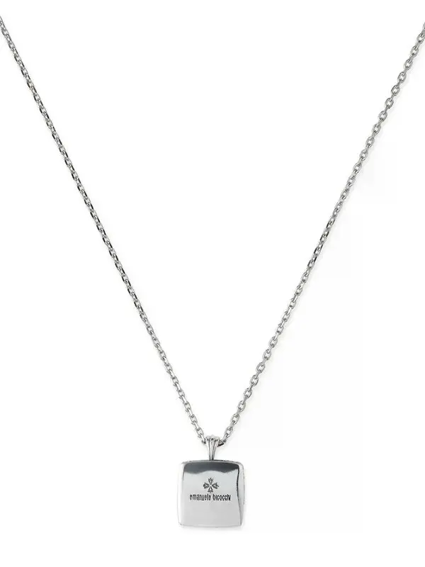Emanuele Bicocchi Square Onyx Pendant Necklace