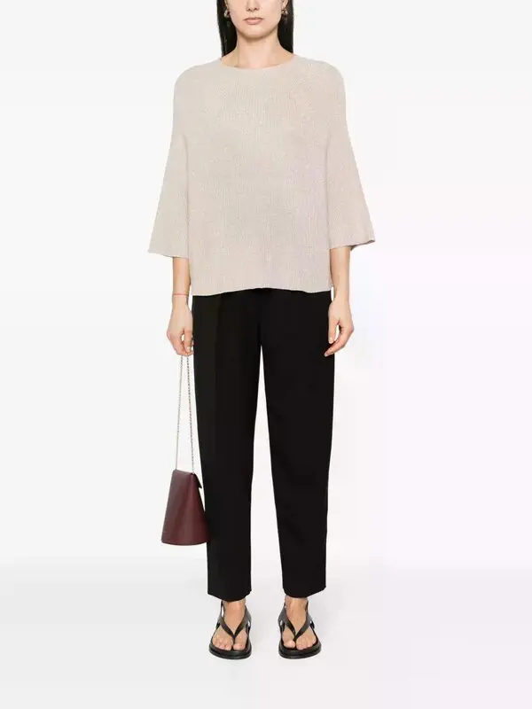 Fabiana Filippi Metallic Threading Batwing Jumper
