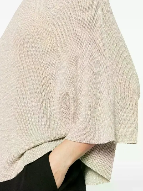 Fabiana Filippi Metallic Threading Batwing Jumper