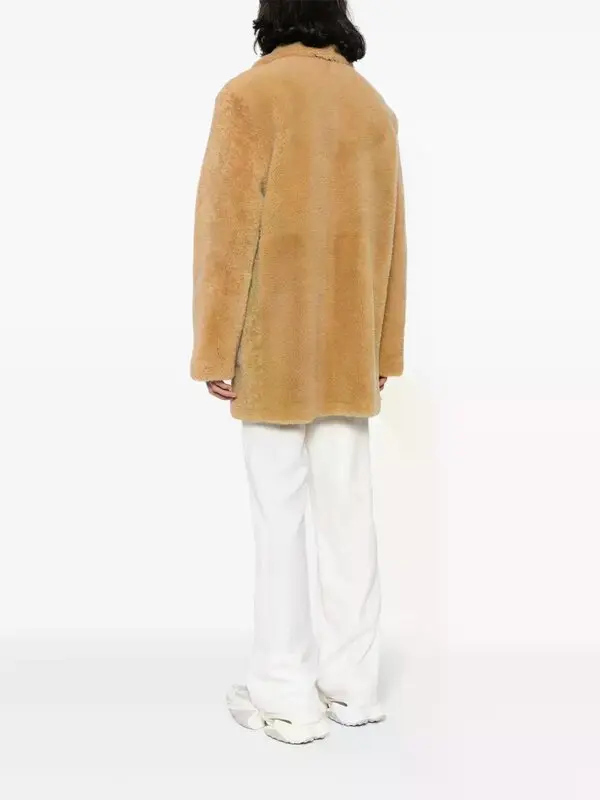 Amiri Double-breasted Shearling Coat