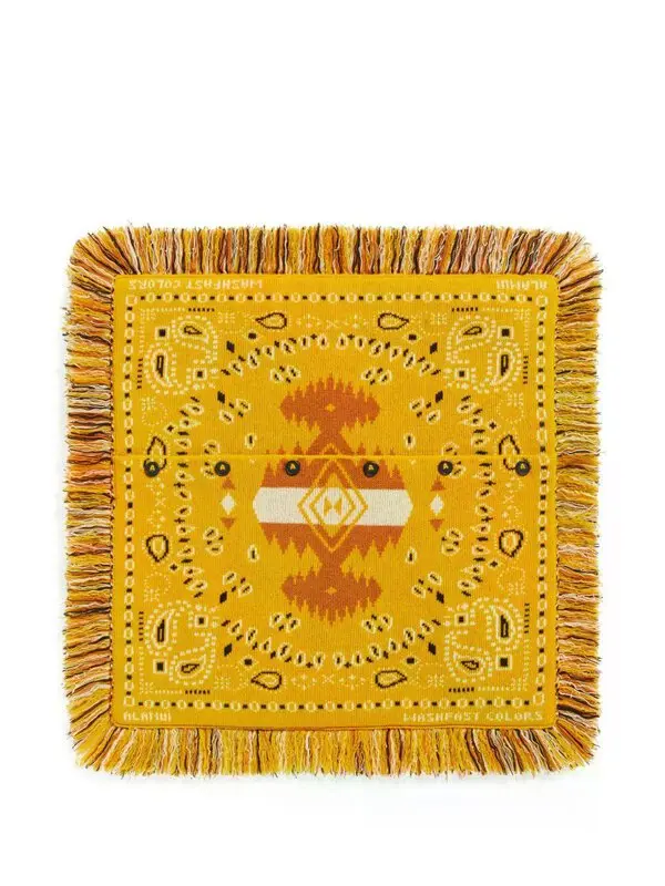 Alanui Bandana Jacquard Virgin-wool Cushion