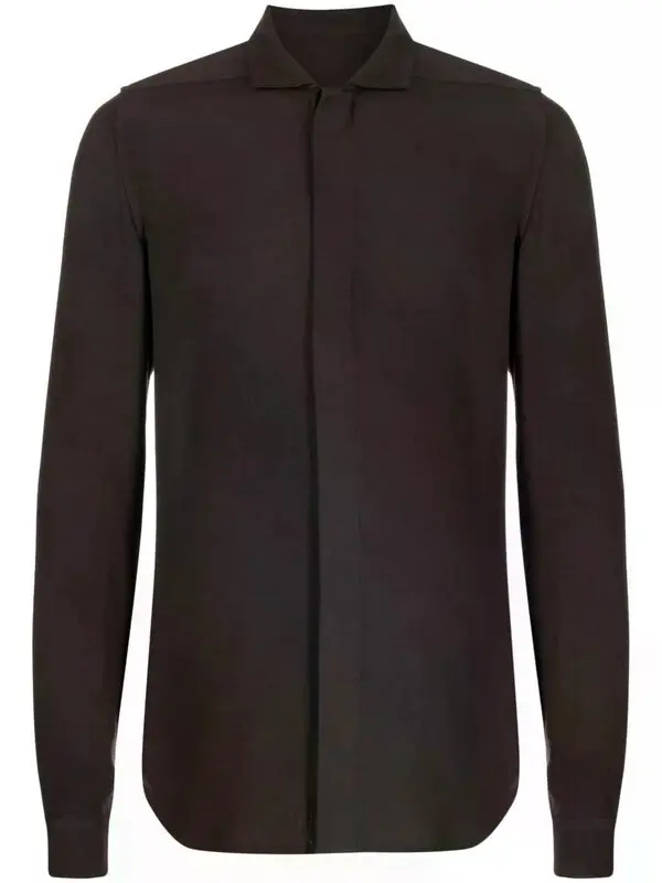 Rick Owens Plain Long-sleeve Shirt