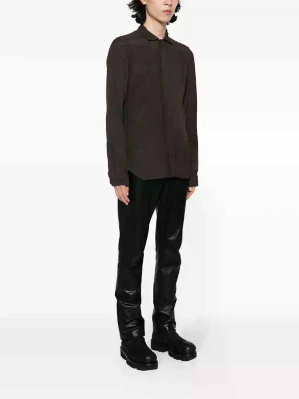 Rick Owens Plain Long-sleeve Shirt
