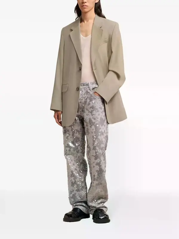 AMI Paris Single-breasted Virgin Wool Coat
