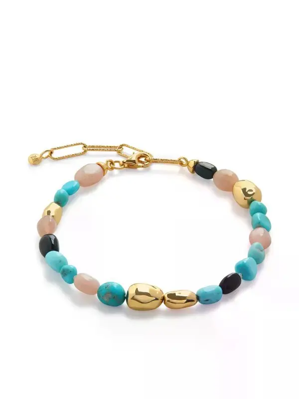 Monica Vinader Rio Multi Gemstone Beaded Bracelet - Blue