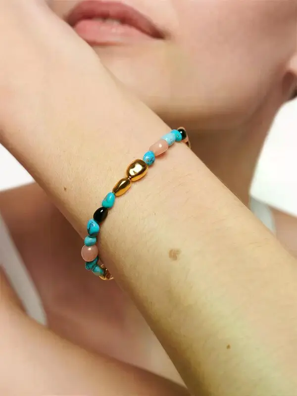 Monica Vinader Rio Multi Gemstone Beaded Bracelet