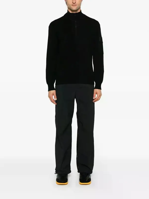 C.P. COMPANY Logo-patch Virgin Wool Blend Sweater