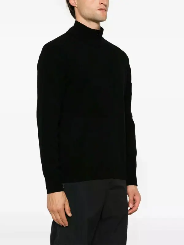 C.P. COMPANY Logo-patch Virgin Wool Blend Sweater