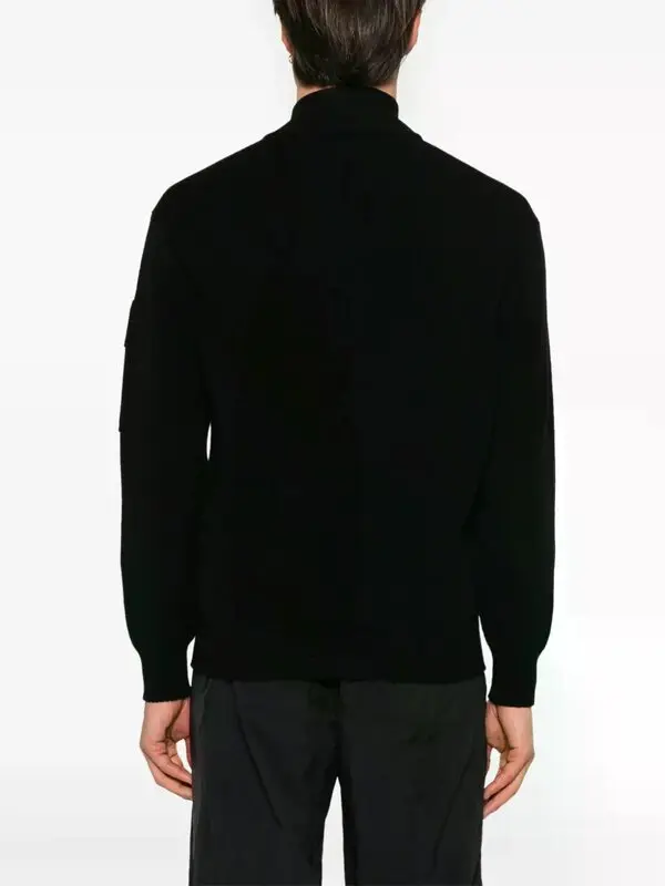 C.P. COMPANY Logo-patch Virgin Wool Blend Sweater