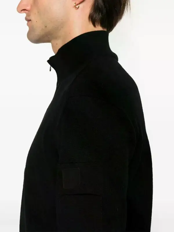 C.P. COMPANY Logo-patch Virgin Wool Blend Sweater