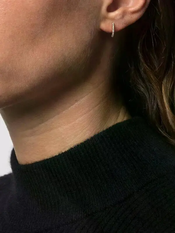 MISSOMA Pavé Huggie Hoop Earrings