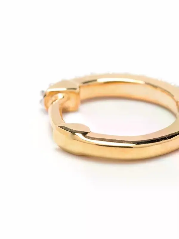 MISSOMA Pavé Huggie Hoop Earrings