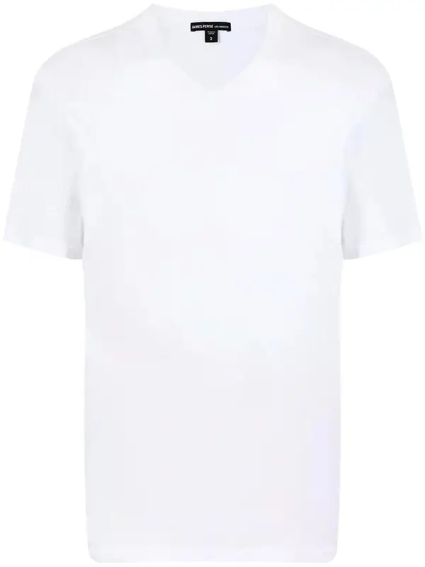 JAMES PERSE Luxe Lotus Jersey V-neck T-shirt