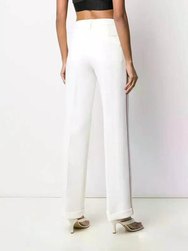 Off-White Contrasting Trim Tailored Trousers