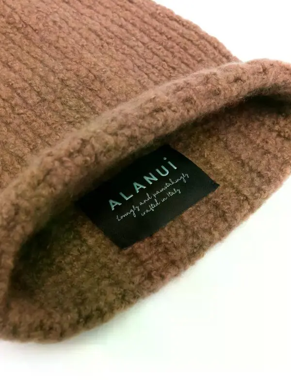Alanui Logo-plaque Beanie - Brown