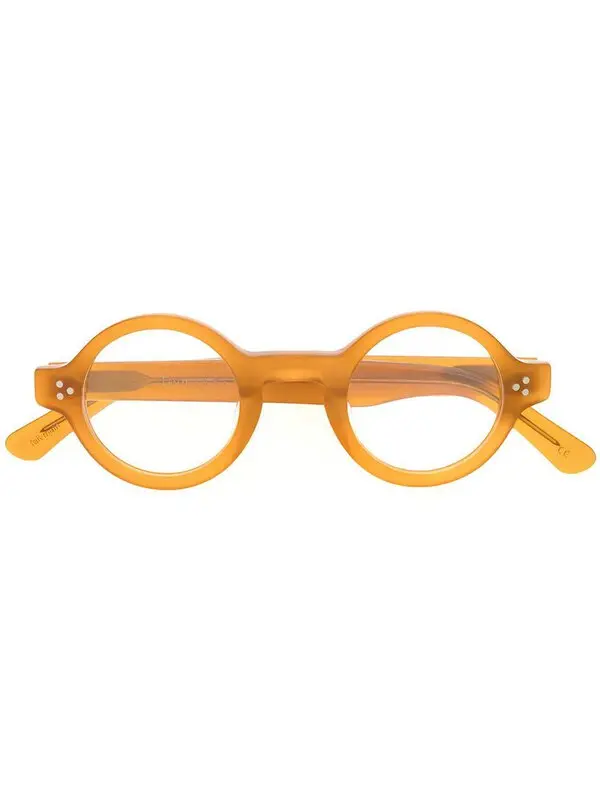 LESCA Burt Round-frame Glasses