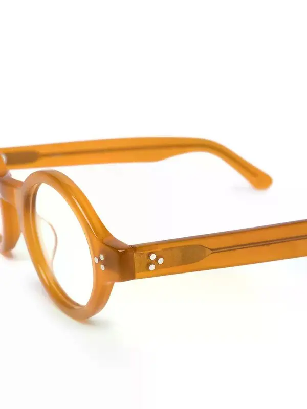 LESCA Burt Round-frame Glasses