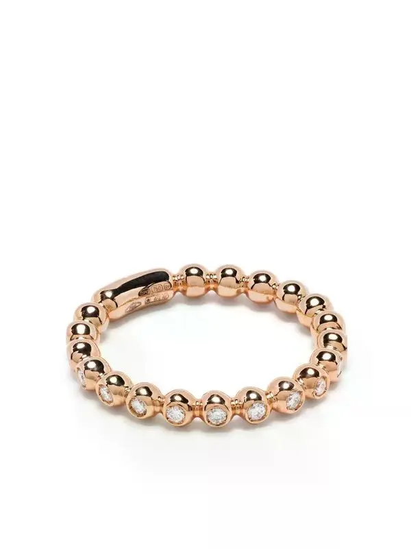 PRAGNELL 18kt Rose Gold Bohemia Diamond Ring - Pink