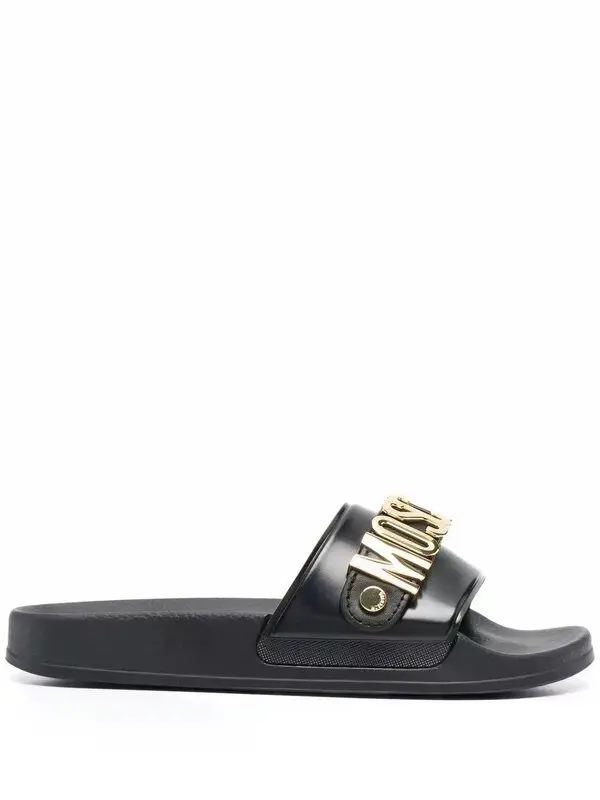 Moschino Logo-plaque Slides
